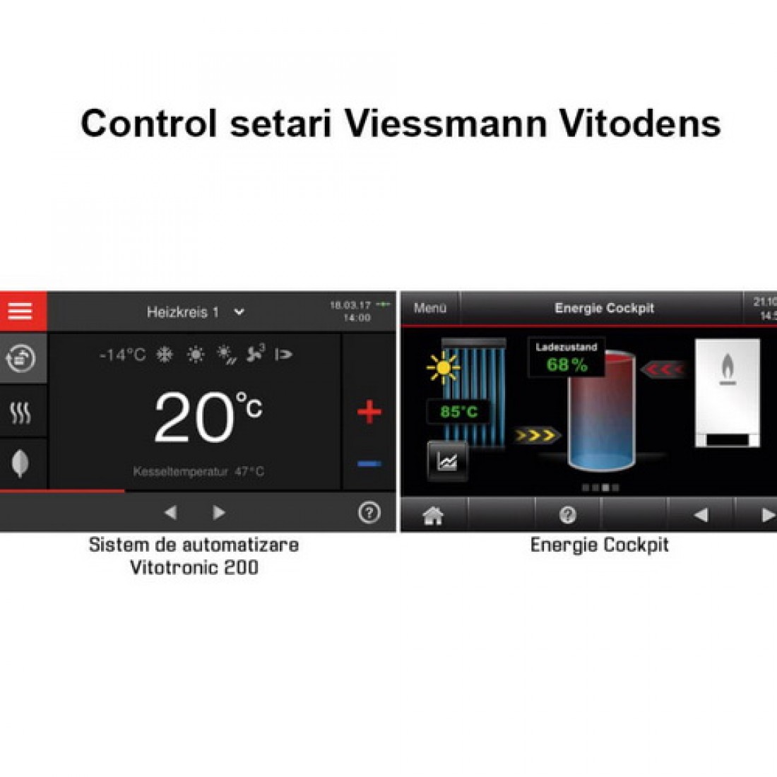 Viessmann Vitodens 200-W 32 kW, cu afisaj de 7" (Z020083)